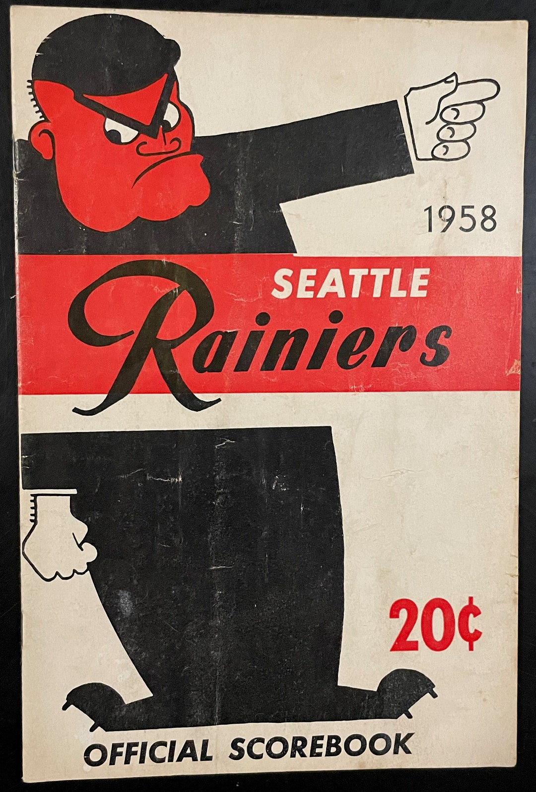 1958 Seattle Rainiers Baseball Team Official Scorebook, Pacific ...