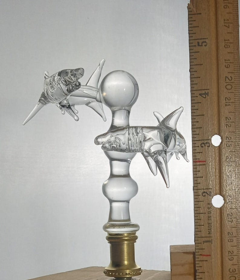 Circling Shark Lamp Finial - Etsy