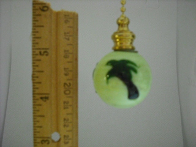 Green Palm Tree Lamp Pull - Etsy