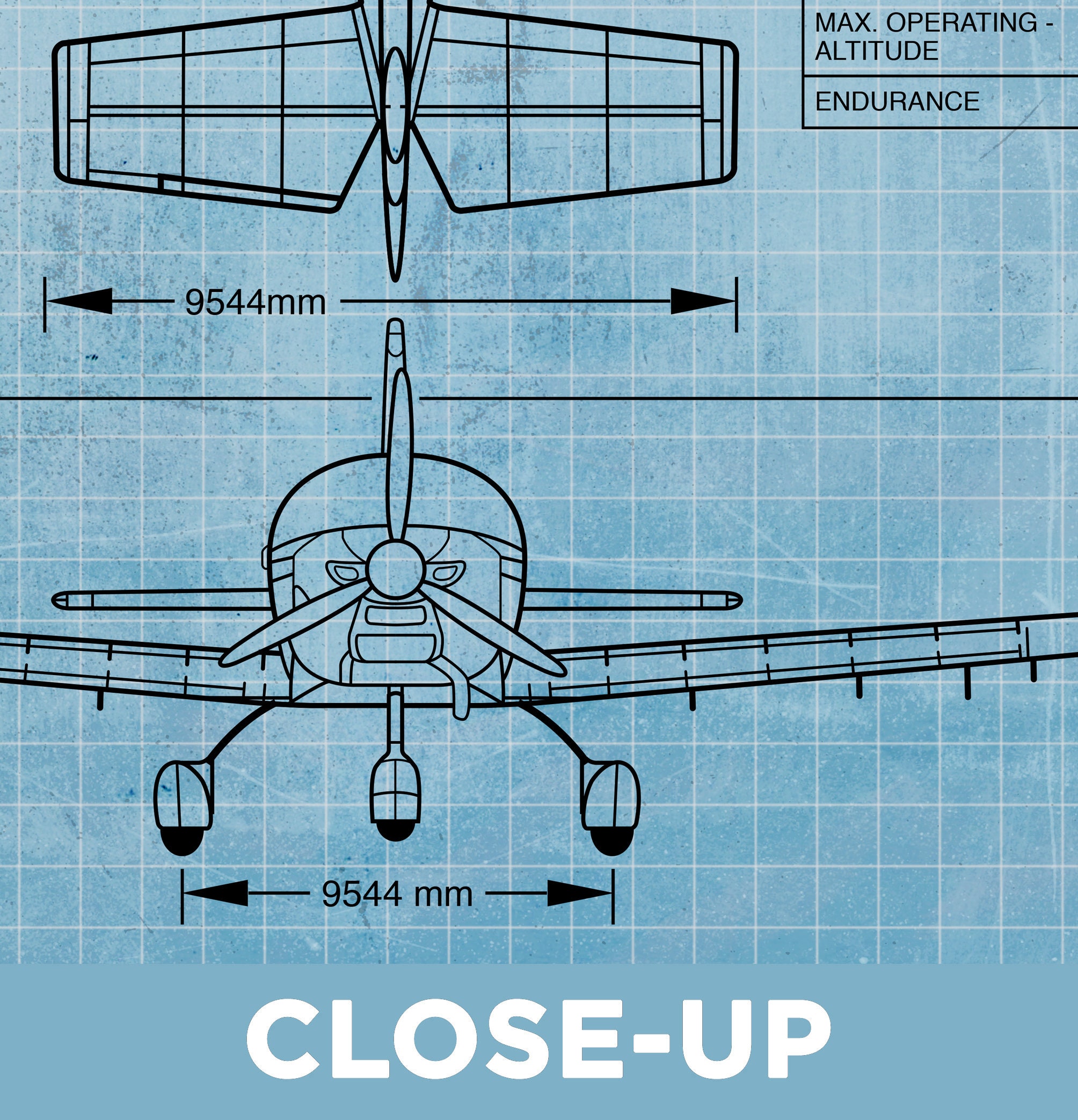 Blueprint Sling Tsi Poster Print. Aviation, Airplane. Gift Idea ...