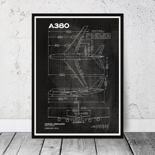 Airbus a 380 Poster - Etsy UK