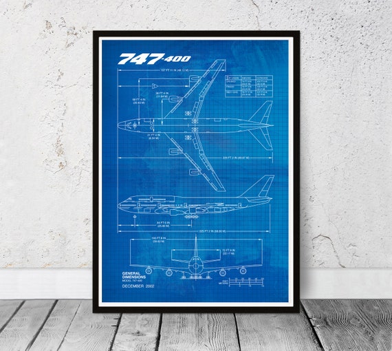 747 Airplane Blueprints