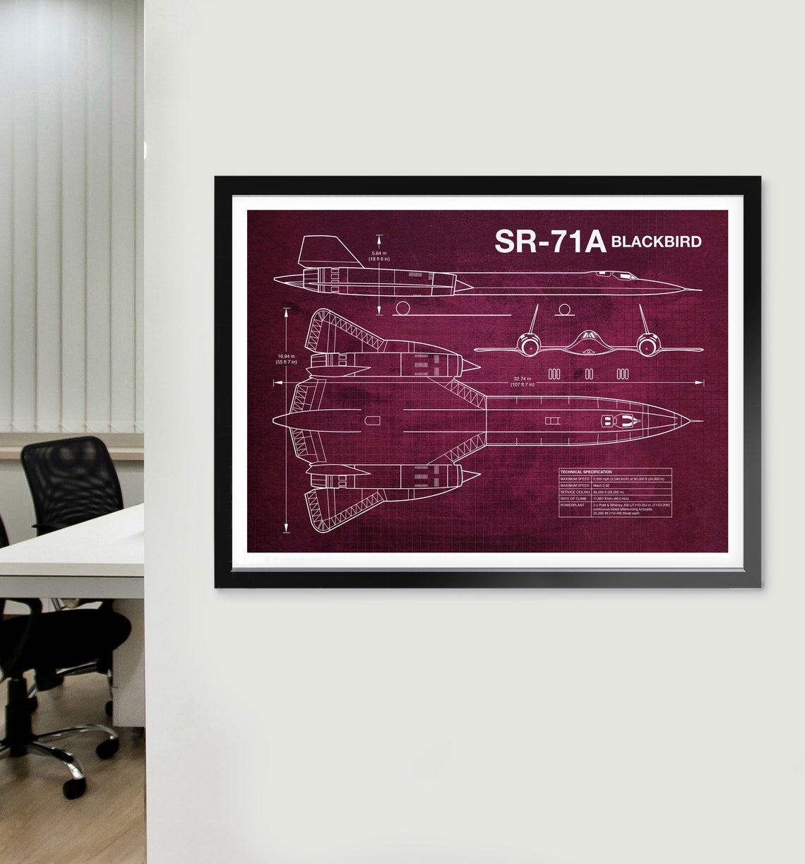 Blueprint SR-71 Blackbird Lockhead, Aircraft Dimensions. Elon Musk ...