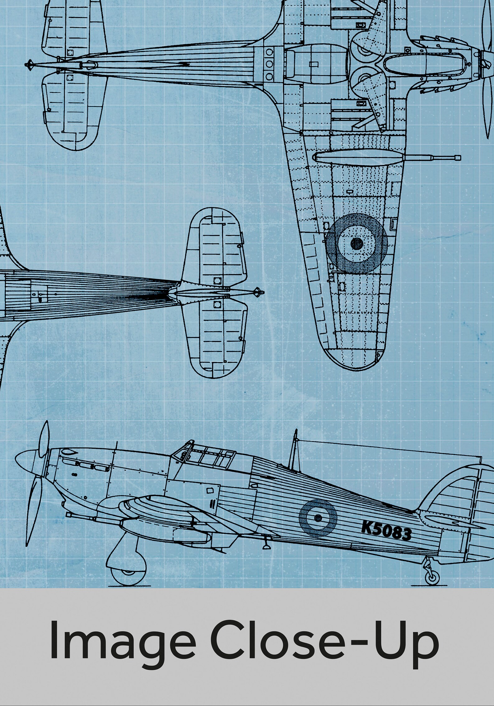 Blueprint Hawker Hurricane WW2 Aircraft. Hurricane MK II | Etsy UK