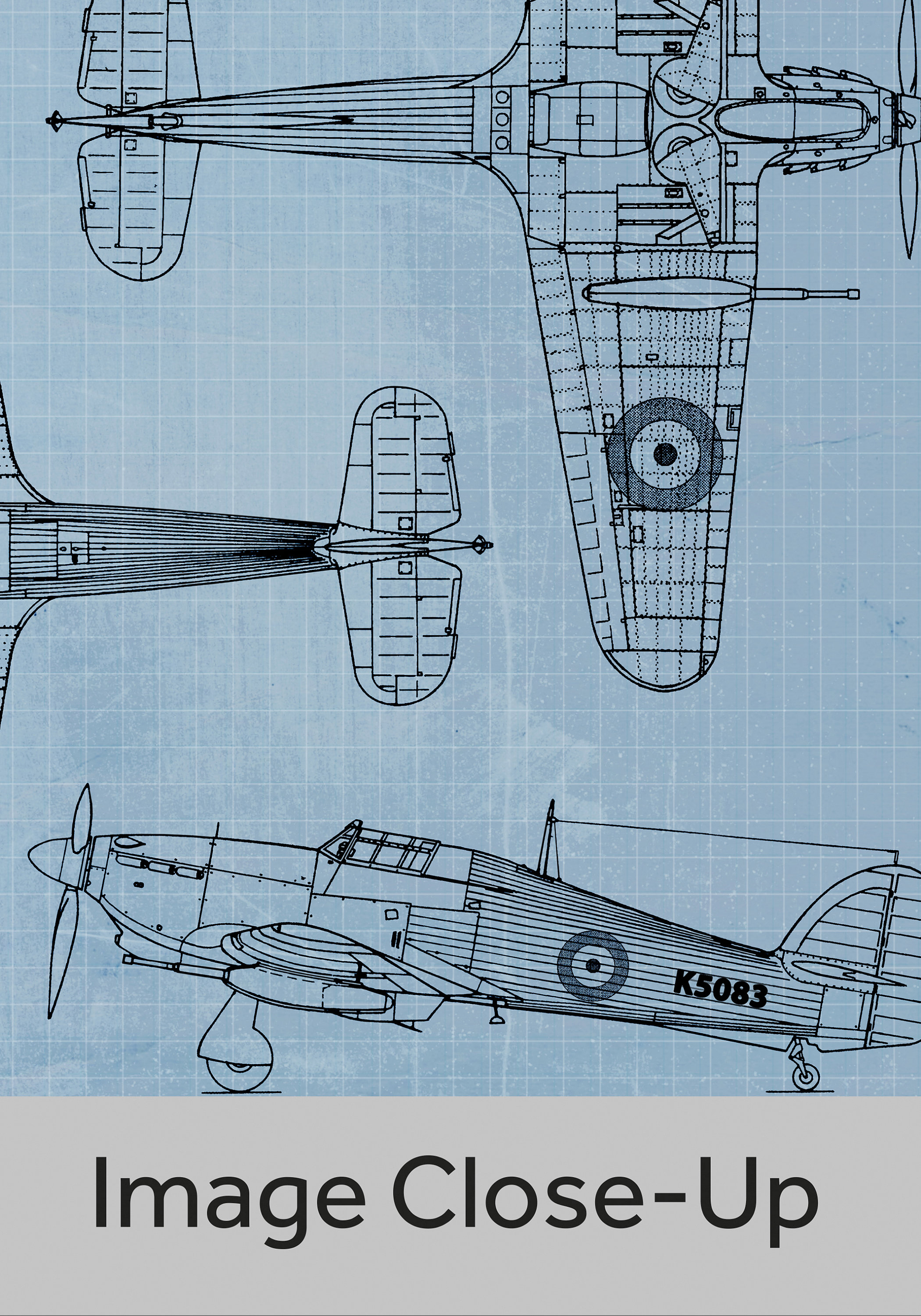 Hawker Hurricane WW2 aircraft blueprint. Hurricane MK II | Etsy