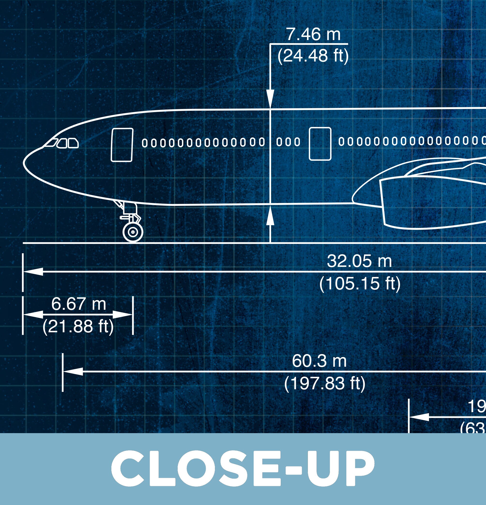 Blueprint Airbus A330 Commercial Airplane. Dimensions. Mancave - Etsy UK