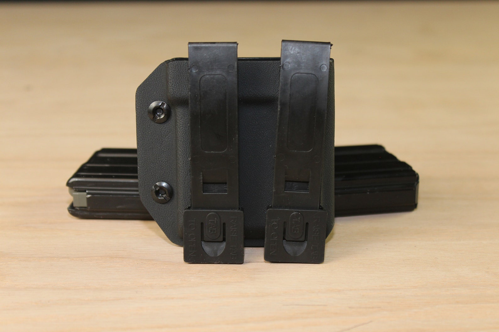 Black Custom Kydex AR15 Magazine Holder / Kydex Holster or Mag Holster ...