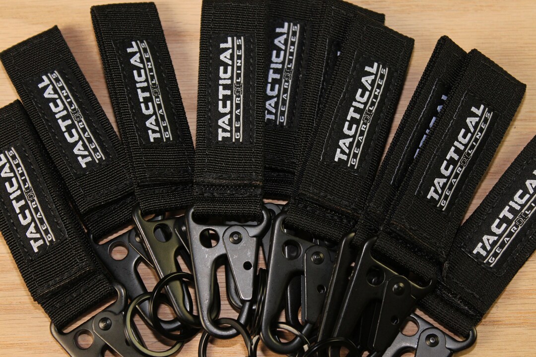 Tactical Black Fabric Key Fob With Belt Clip - Etsy