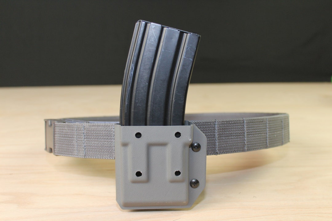 Gray Custom Kydex AR15 Magazine Holder / Kydex Holster or Mag Holster ...