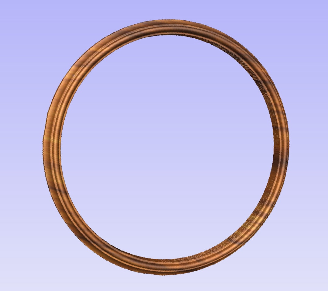 Round Frames (2) for Picture, Photo or Mirror - STL File for CNC Cut ...