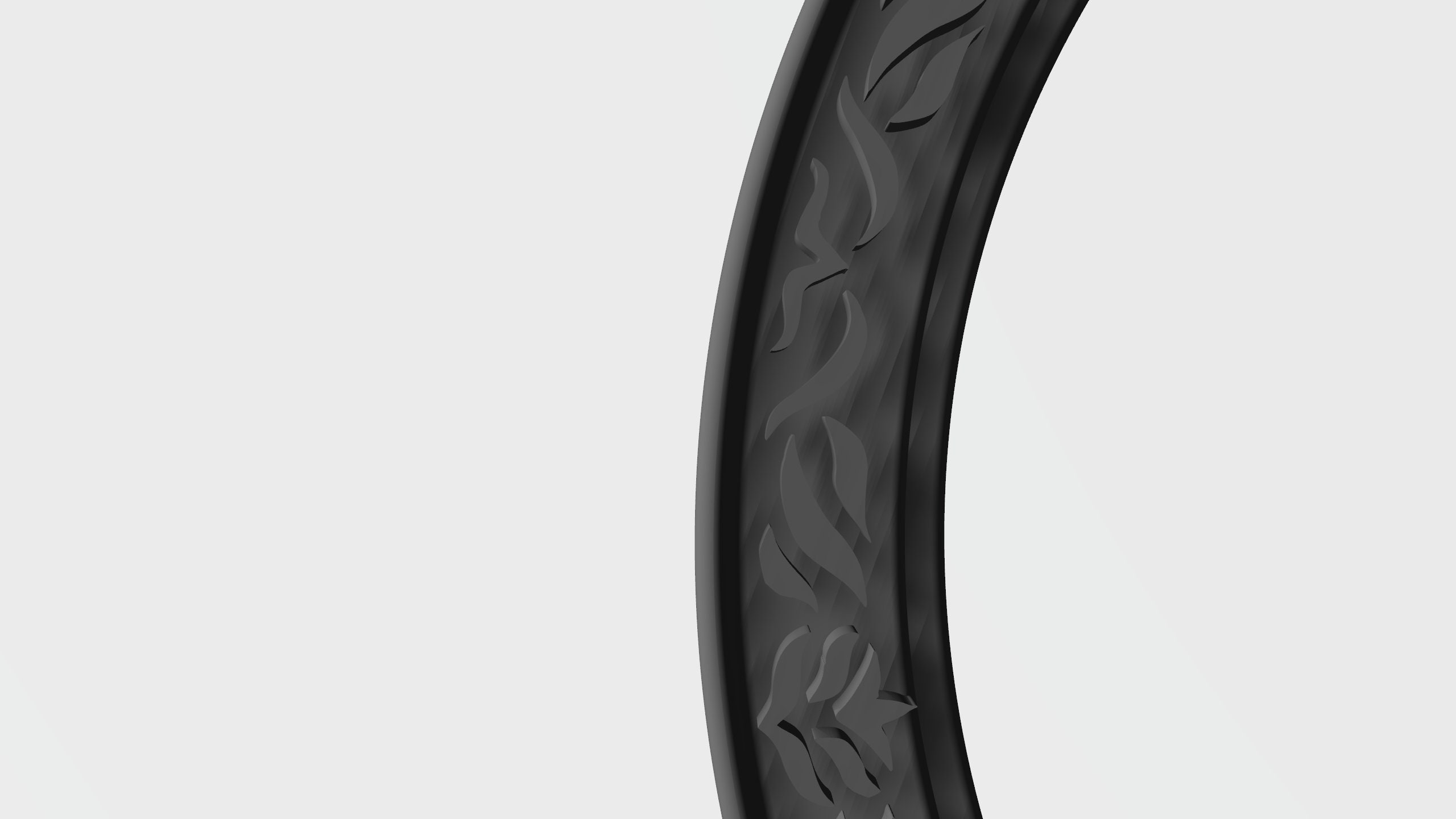 Round Frame for Pictures or Mirror - Leaves Ornament Stl Dxf File for ...