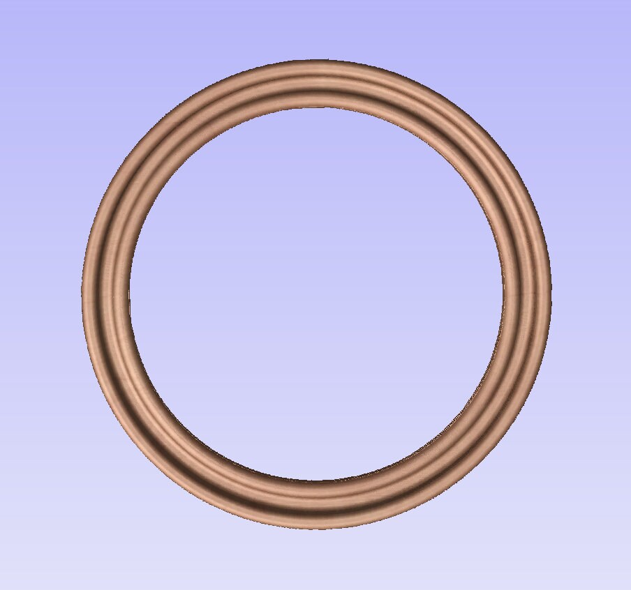 Round Frame File for Picture, Photo or Mirror - STL File for CNC Cut ...