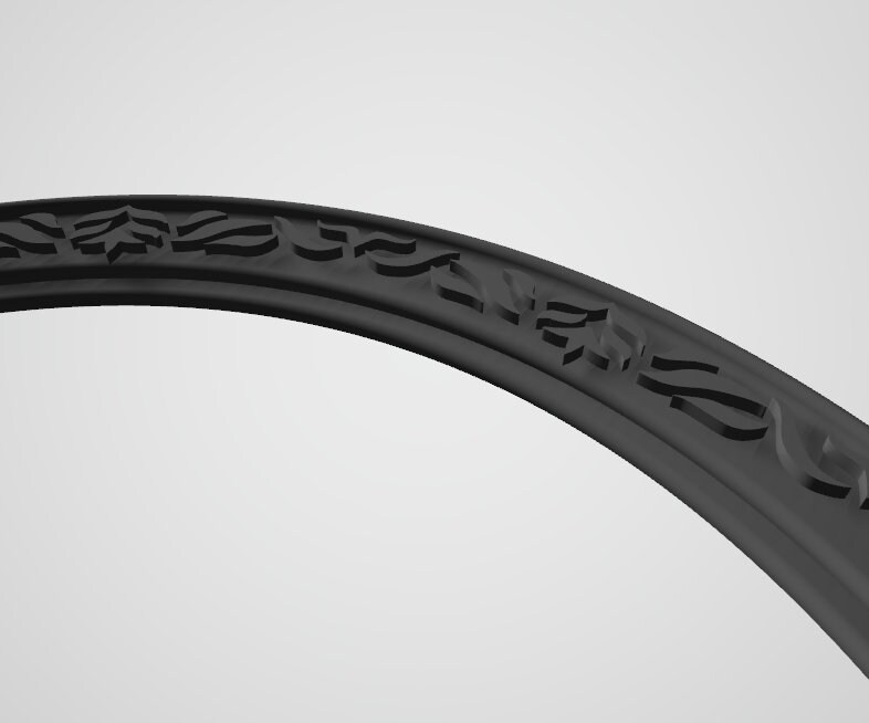 Round Frame for Pictures or Mirror - Leaves Ornament Stl Dxf File for ...