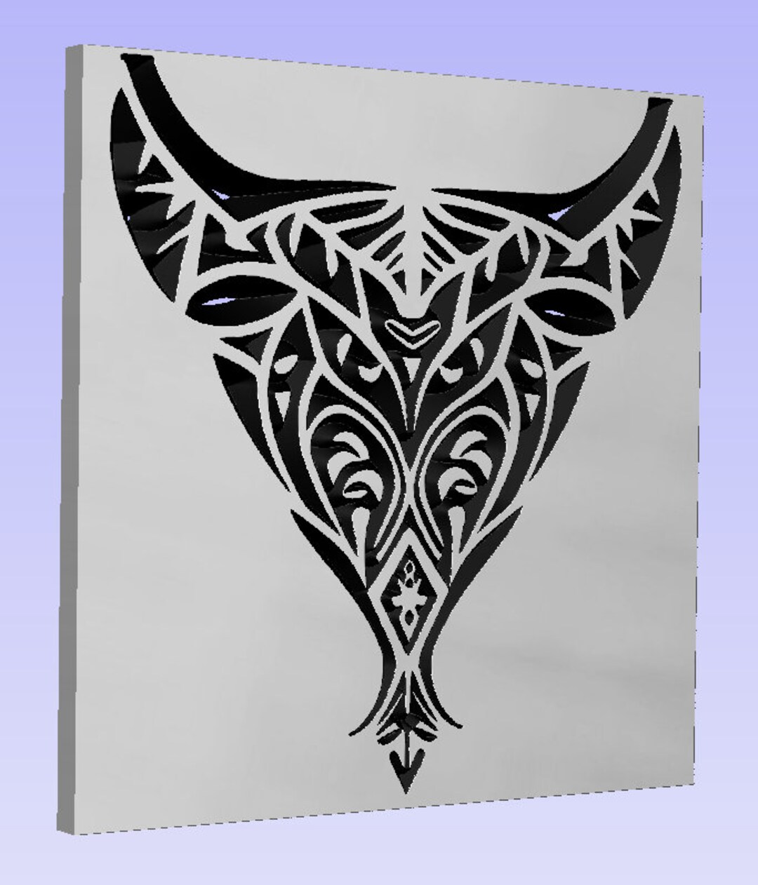 Tribal Polynesian Manta Ray Tattoo Design Dxf File for CNC - Etsy