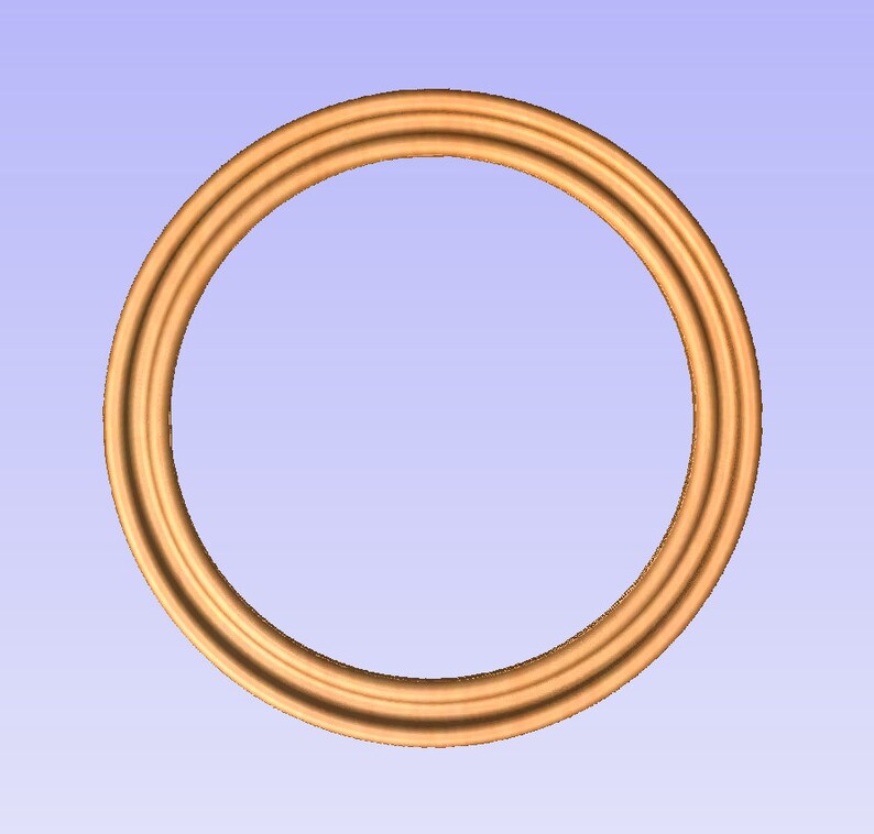 Round Frame File for Picture, Photo or Mirror - STL File for CNC Cut ...