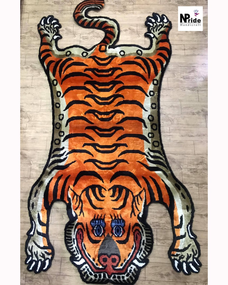 Tibetan Tiger Rug Silk 3 Sizes 100 Knot Hand-knotted - Etsy