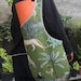 Green Jungle Print Yoga Mat Bag: Handmade Cotton Quilted Gym Tote - Etsy