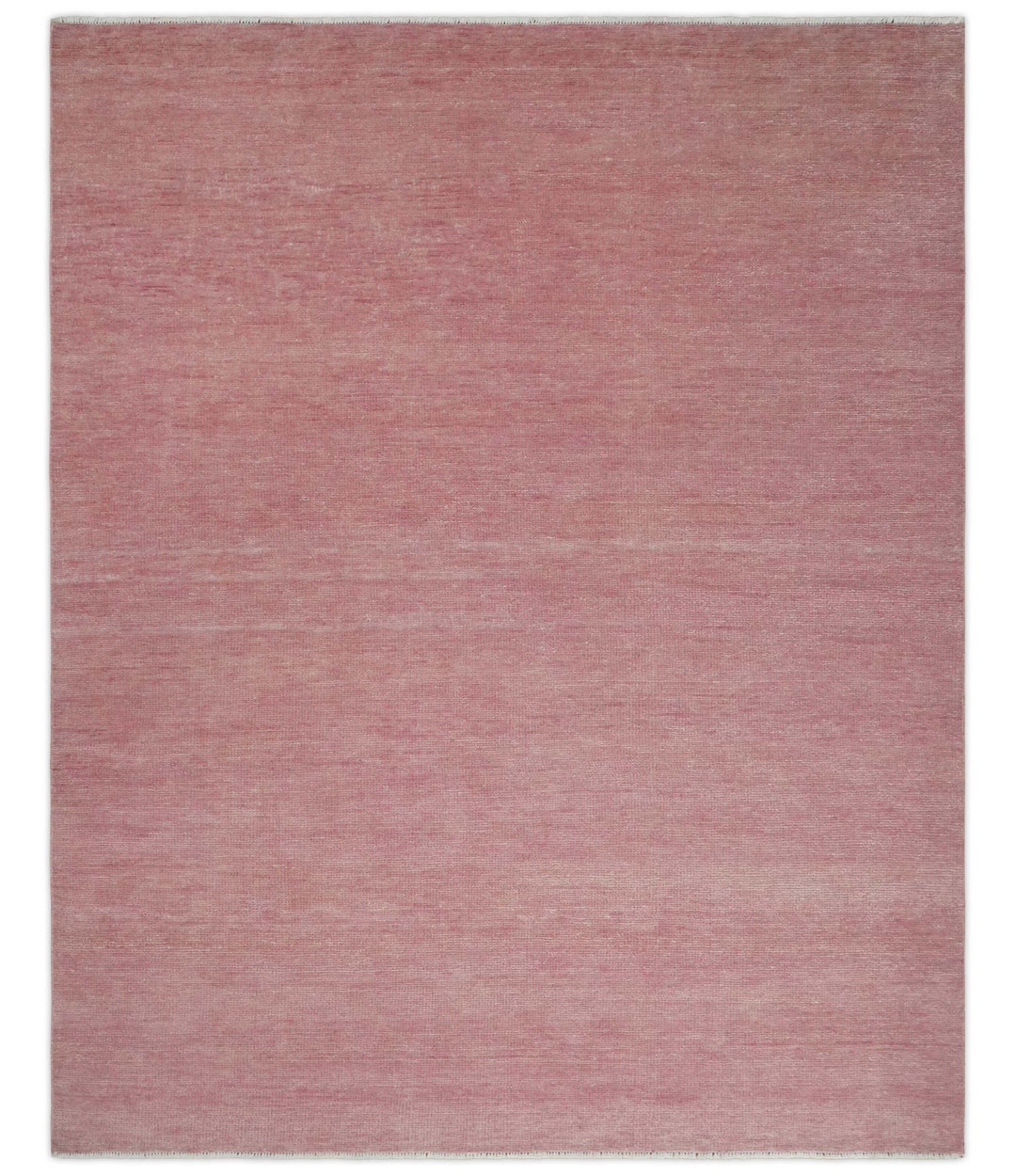 Solid Pink 8x10 Modern Contemporary Hand Knotted Wool Area Rug - Etsy