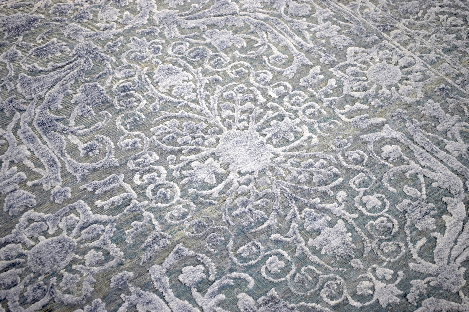 8x10 Modern Hand Made Hand-spun Wool and Handspun Bamboo - Etsy