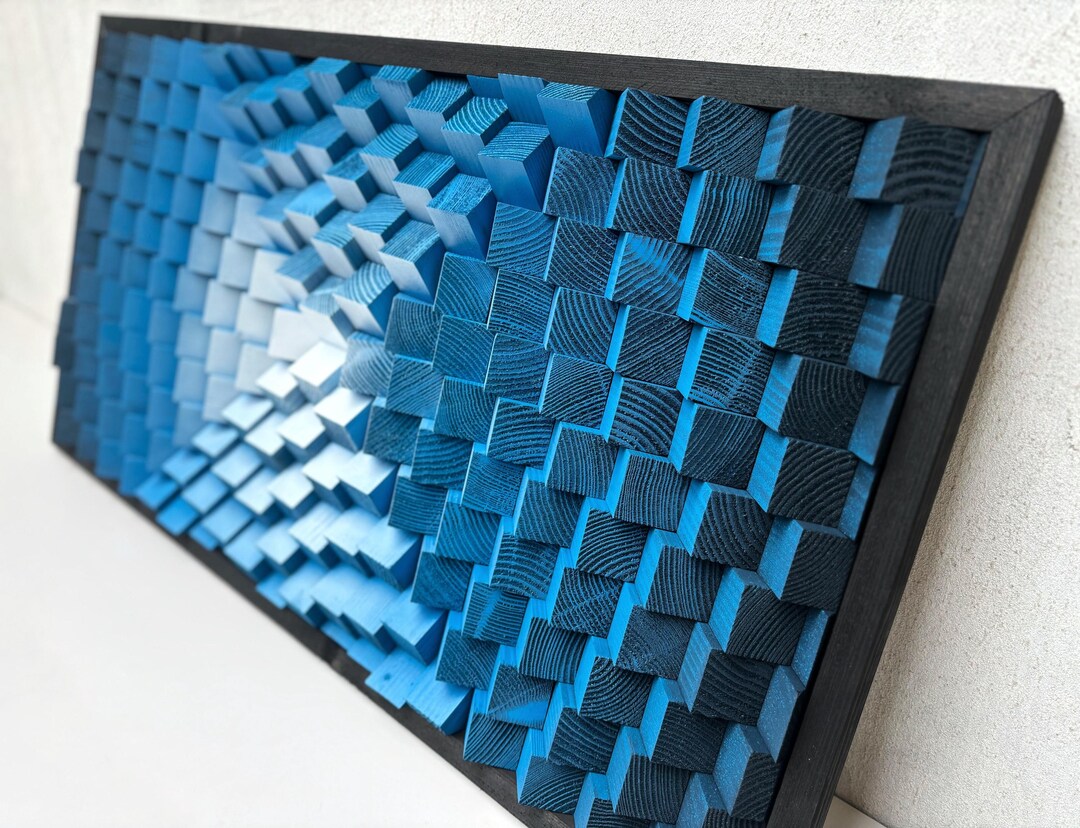 Acoustic Panel | Sound Diffuser | 3D Wood Wall Art | Parametric ...