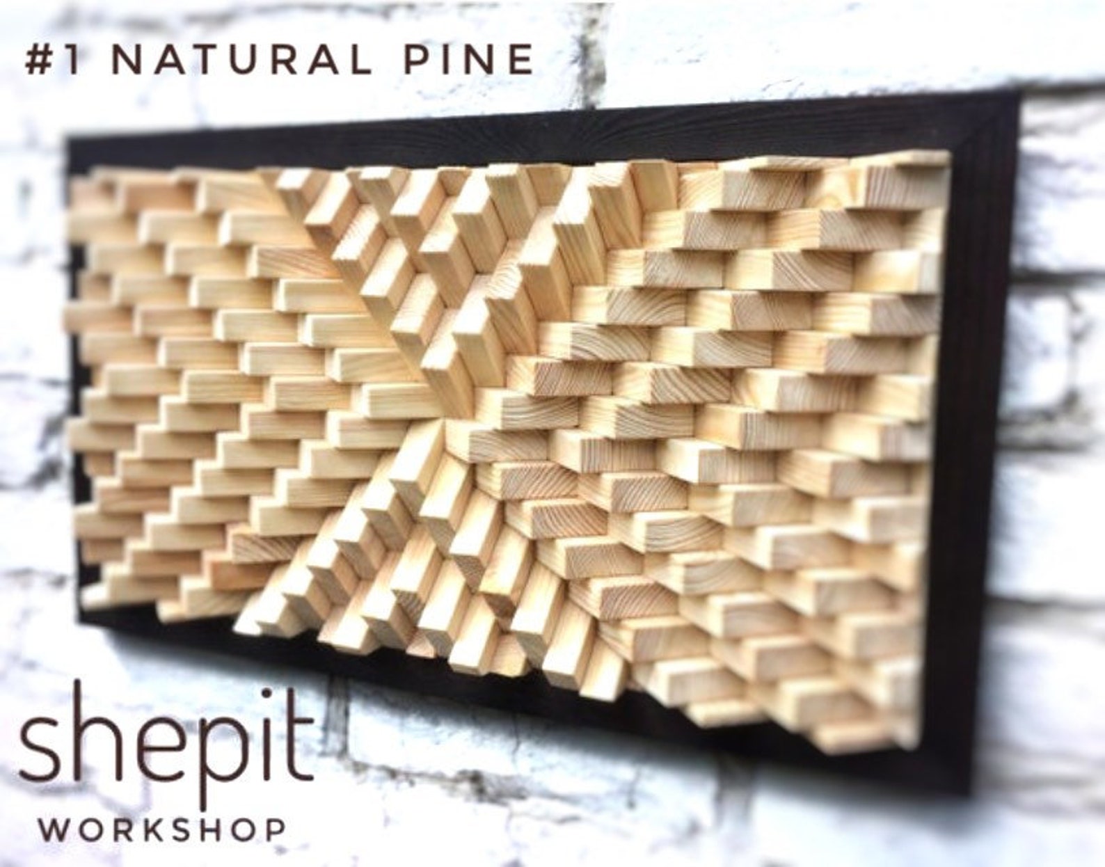 Wood Wall Art Acoustic Panel Geometric Wall Art Natural - Etsy