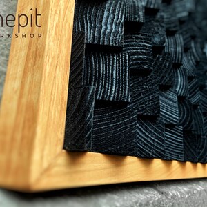 Wood Wall Art - Acoustic Panel - Sound Diffuser - Music Room Decor ...