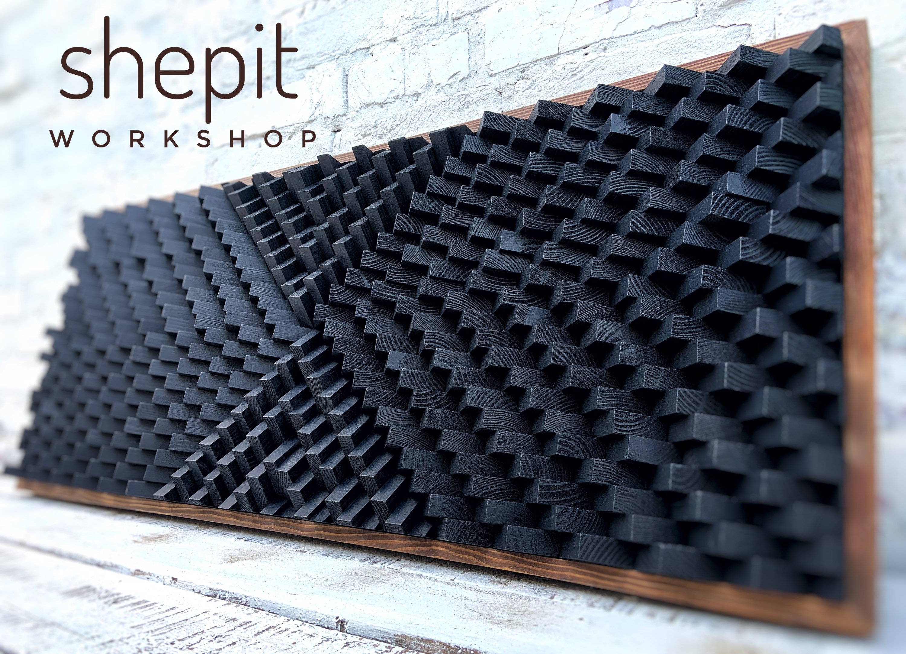 Panneau acoustique Diffuseur de son noir Grand Art mural - Etsy Canada