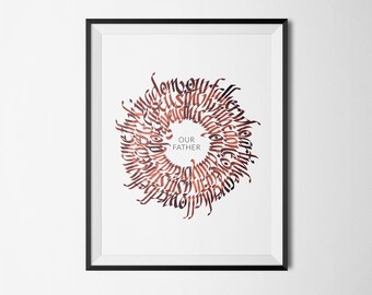 Our father printable | Etsy