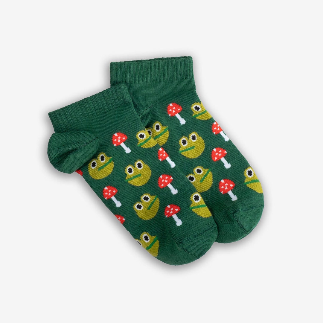 Forest Frogs Low Socks Cute Colorful Socks for Men and Women Gift for Him & Her Funny Design - Etsy