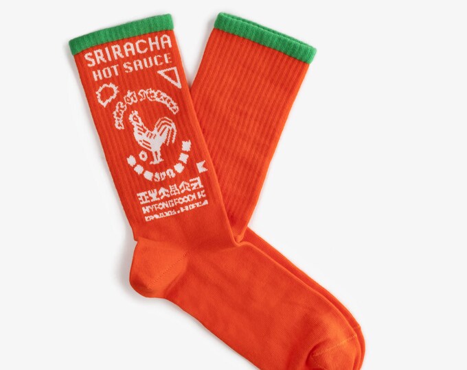 The Pair of Socks Sriracha Sauce Hot Sauce, Chili Socks Colorful Mens ...