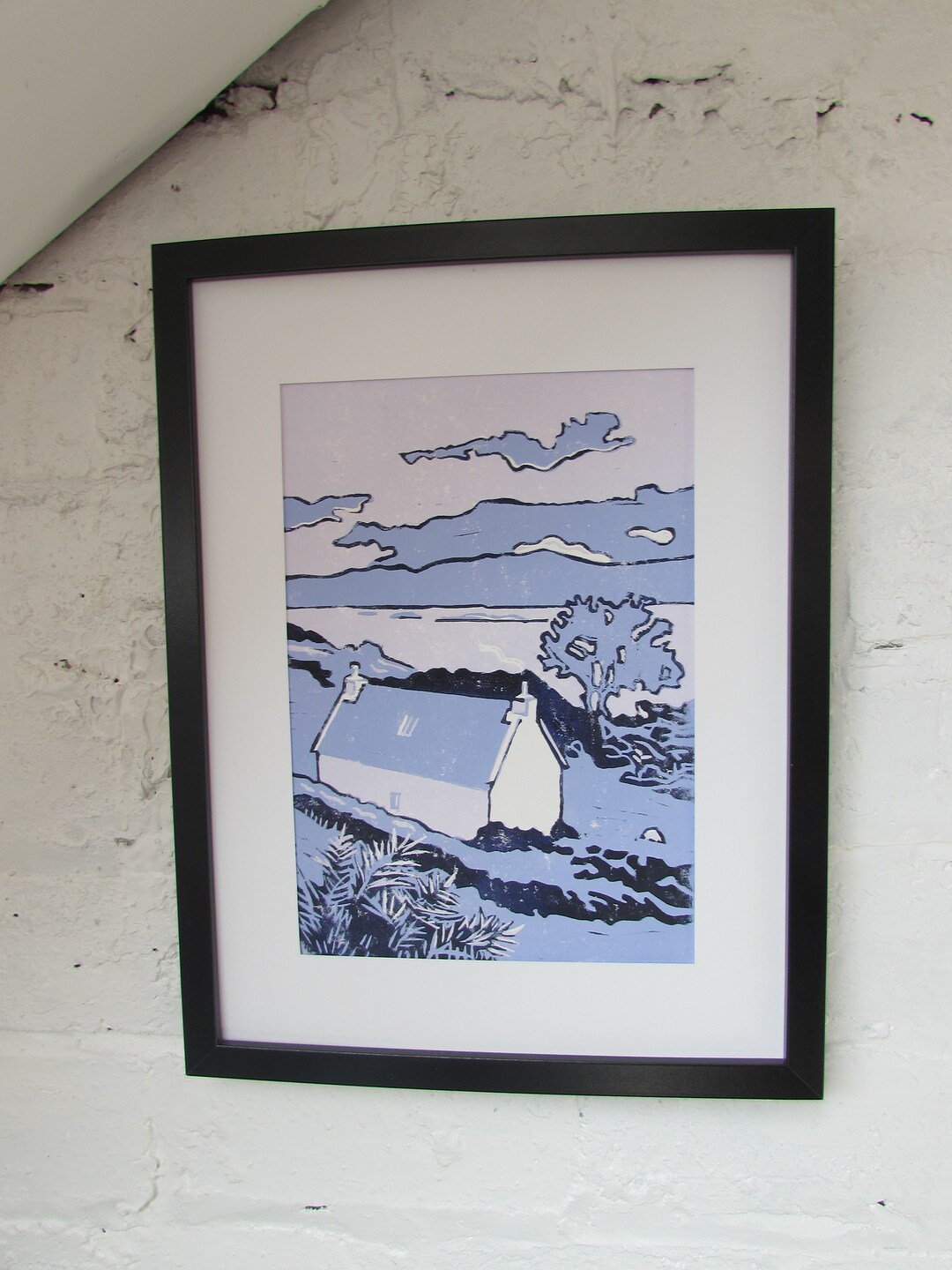 Scottish Highlands - Hand Printed Linocut Art Print - Scotland ...