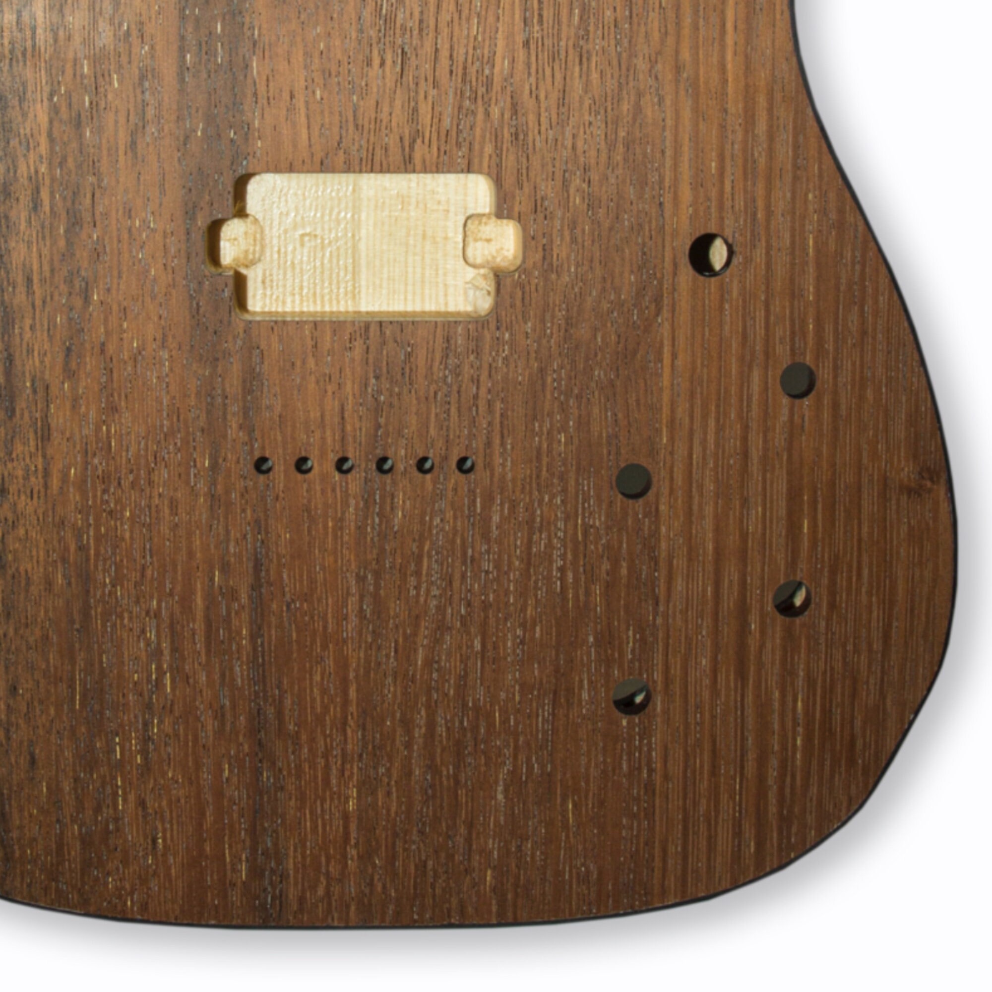 Pine Guitar Body With Merbau Top Black Binding Partscaster - Etsy