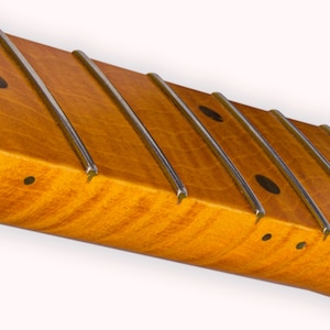 Flame Maple Conversion Guitar Neck (24.75 Gibson Scale) Replacement ...