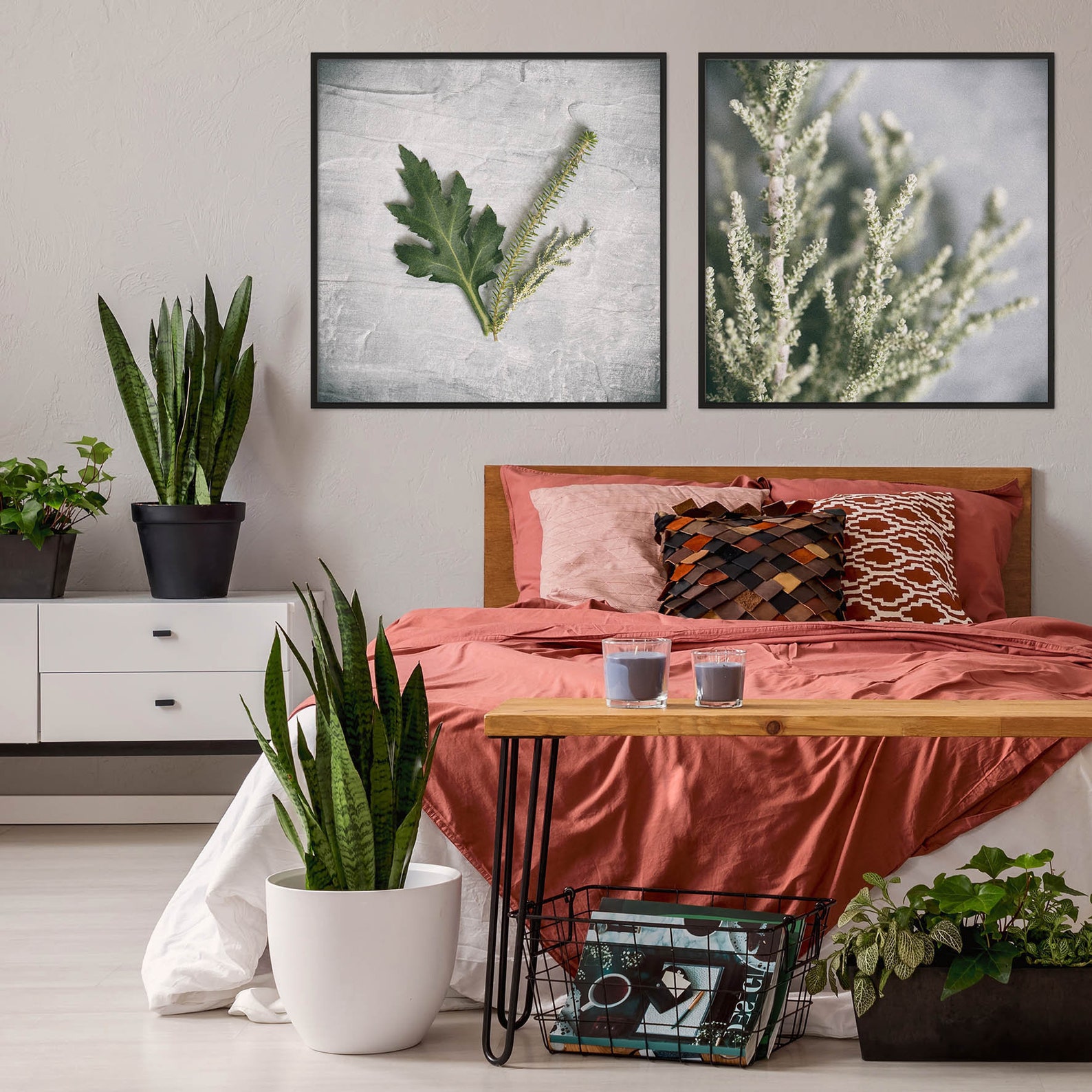 Leaf Print, Plant Prints Wall Art, Greenery Wall Art, Greenery Prints ...