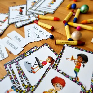 Musical Instruments for Kids Learning Flashcards, Montessori Music ...