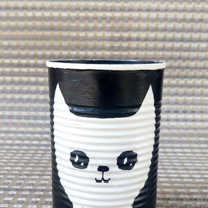 Hand Painted Tin Cans With Cute Cats, Recycled Tins, Small Storages ...