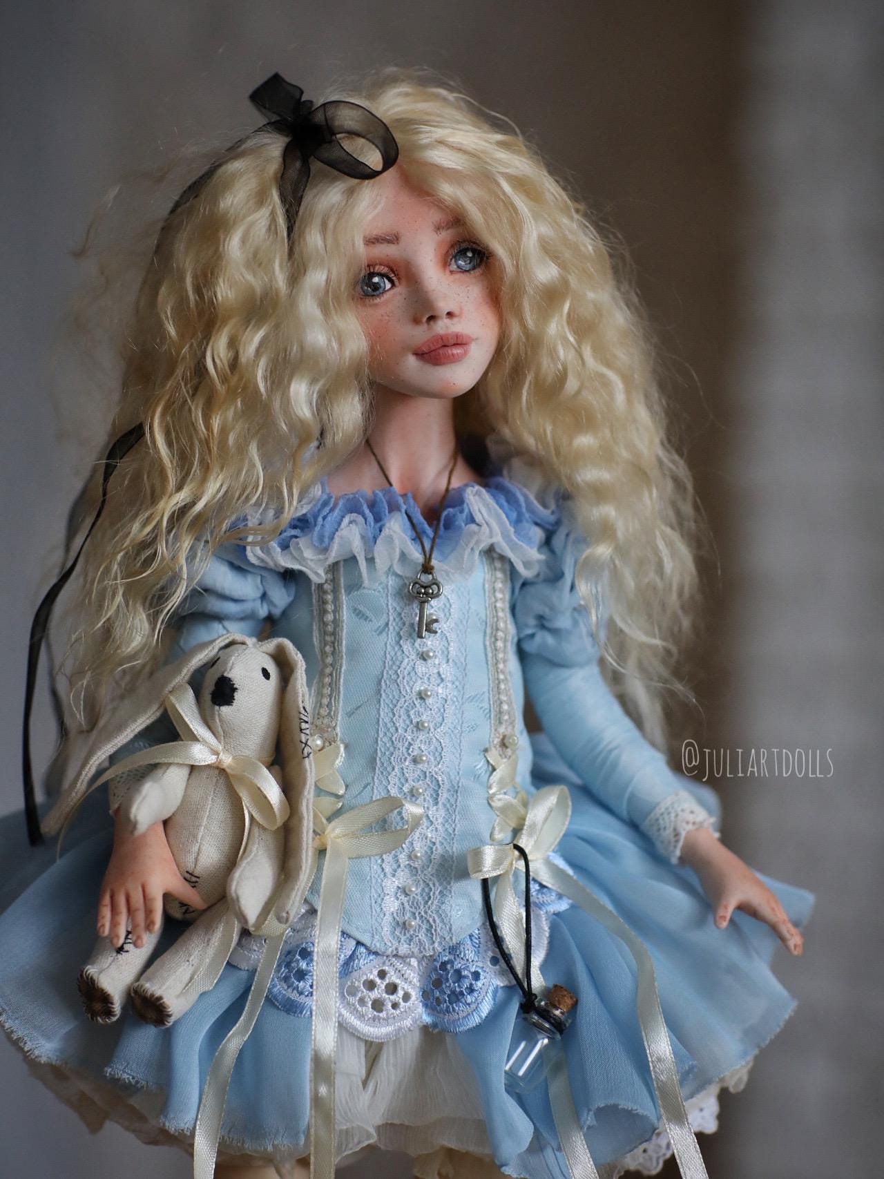 Art Doll Alice in Wonderland, Handmade Doll, Collectible Doll, Ooak ...