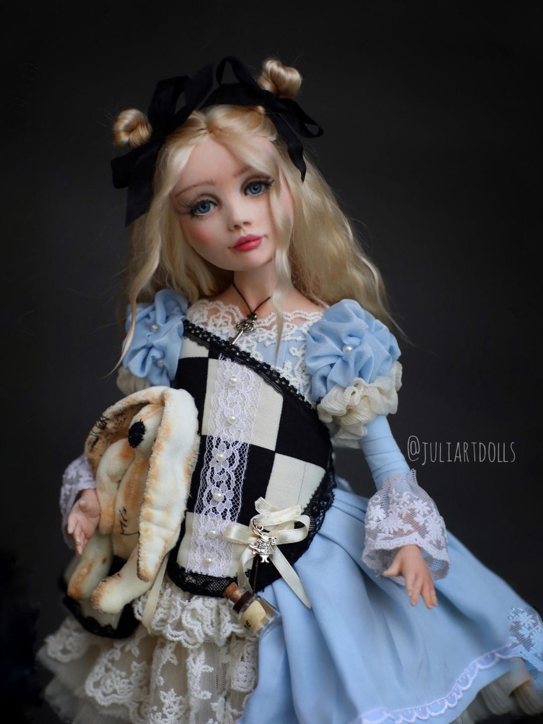 Art Doll Alice in Wonderland, Handmade Doll, Collectible Doll, Interior ...