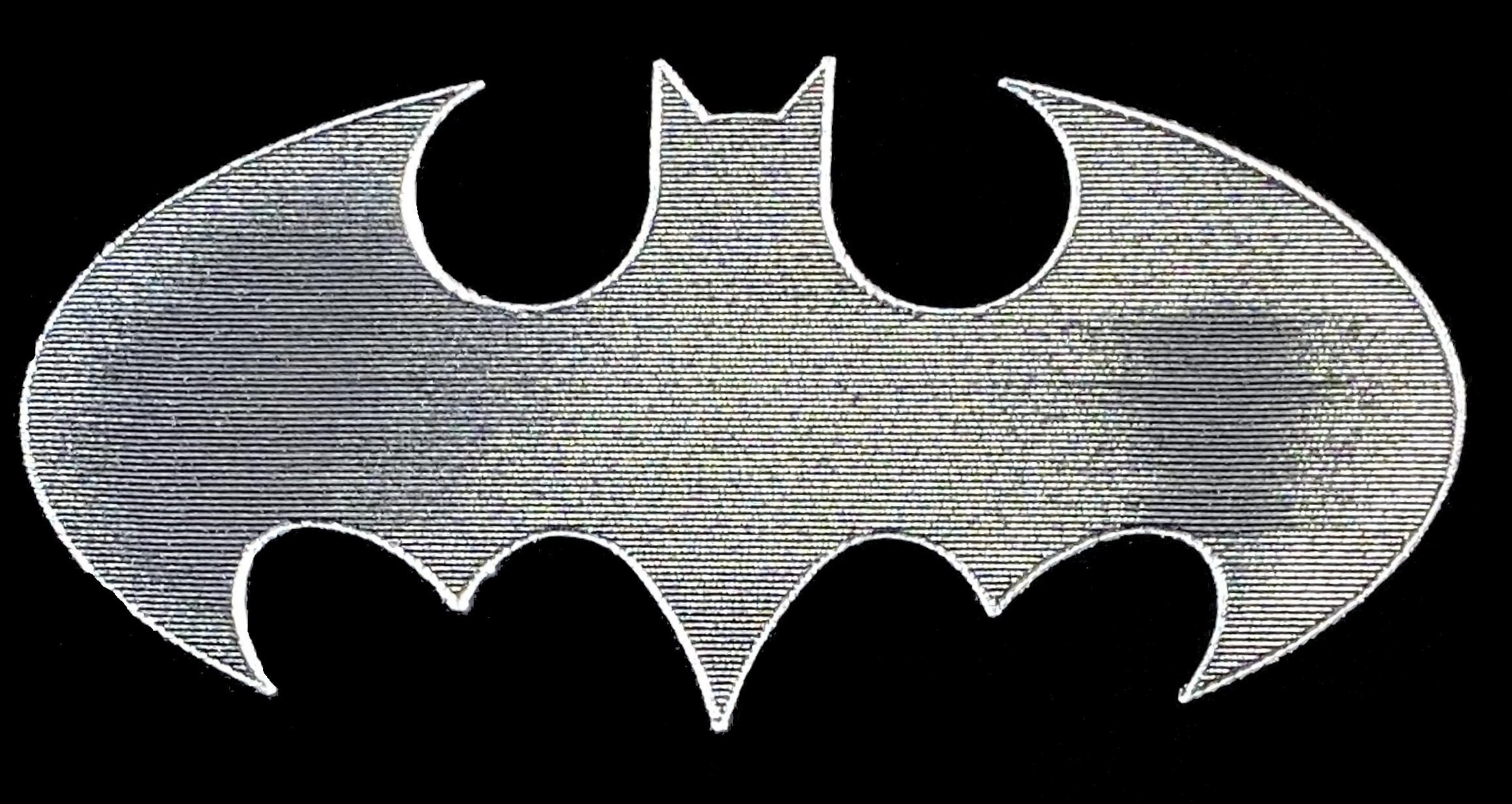 Custom Engraved Matte Black Batman Symbol on 8oz Premium | Etsy