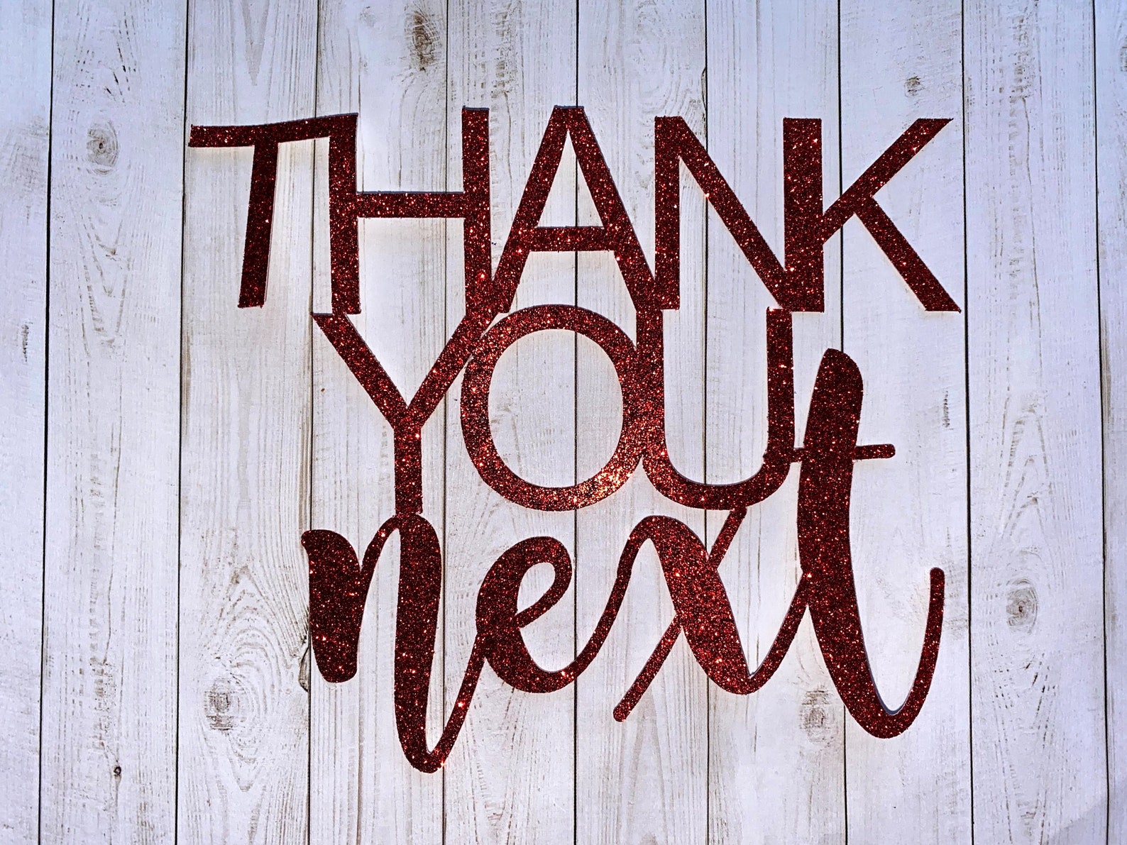 Thank You Next Cake Topper - Etsy