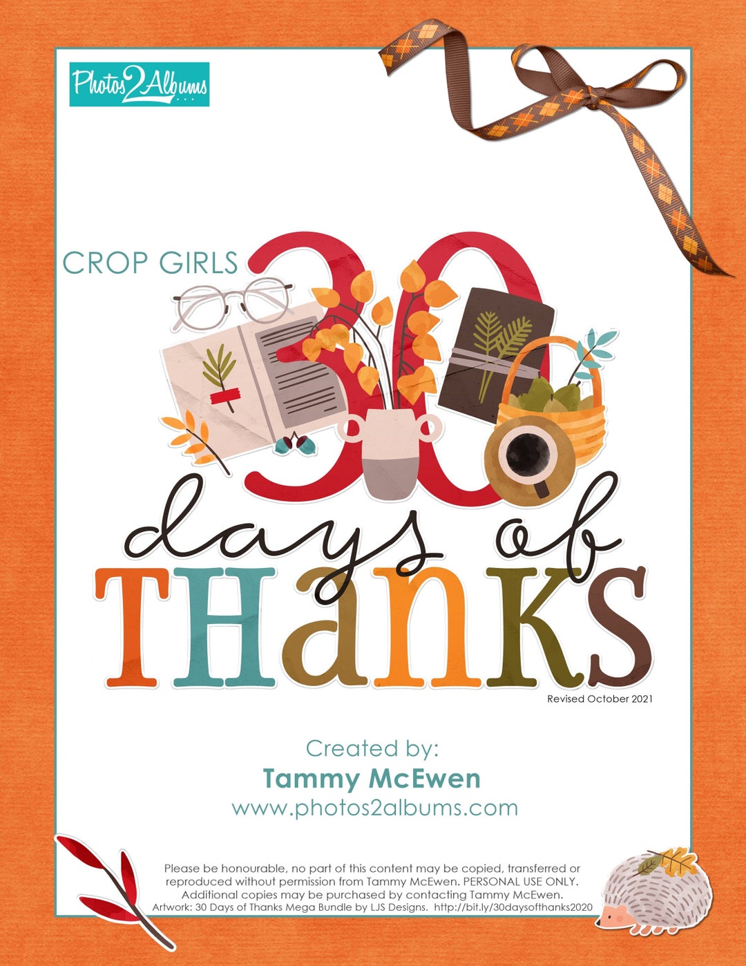 30 Days of Thanks Scrapbook Project - Etsy