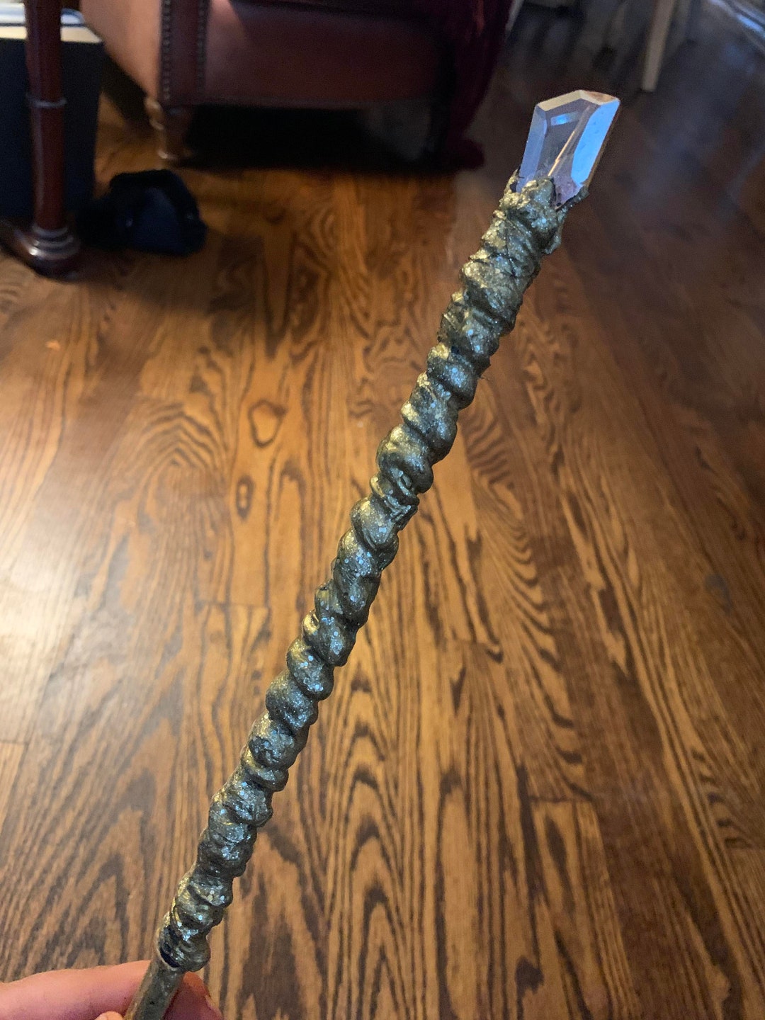 Wand Gold Glitter With Gold Stone - Etsy