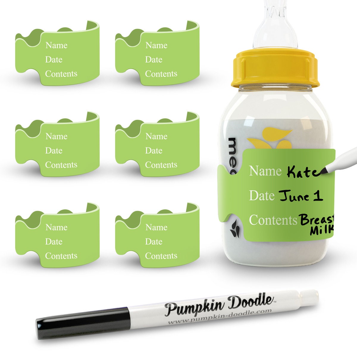 Baby Bottle Labels 11 Colors for Daycare 6 Labels and 1 - Etsy