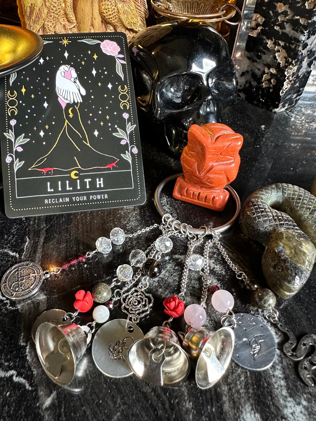 Lilith/ Queen of Vampires/ Lilith Bells/ Goddess of Night/ Witch Bells ...