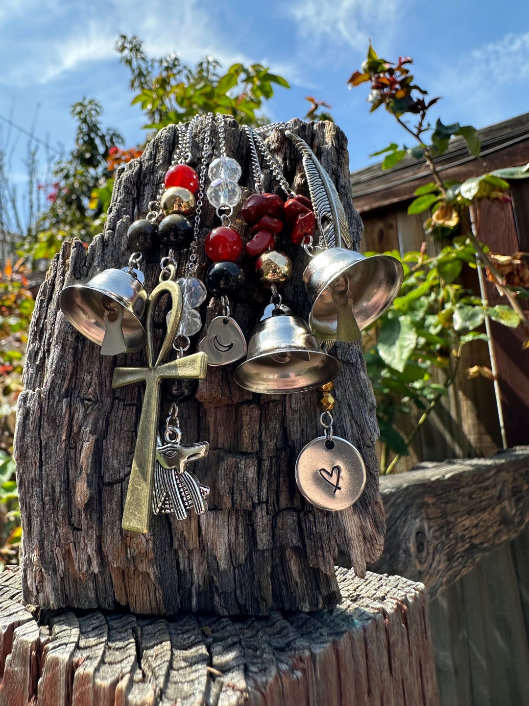 Anubis/ Witch Bells/ Anubis Altar Tool/ Egyptian/ Egyptian Deity ...