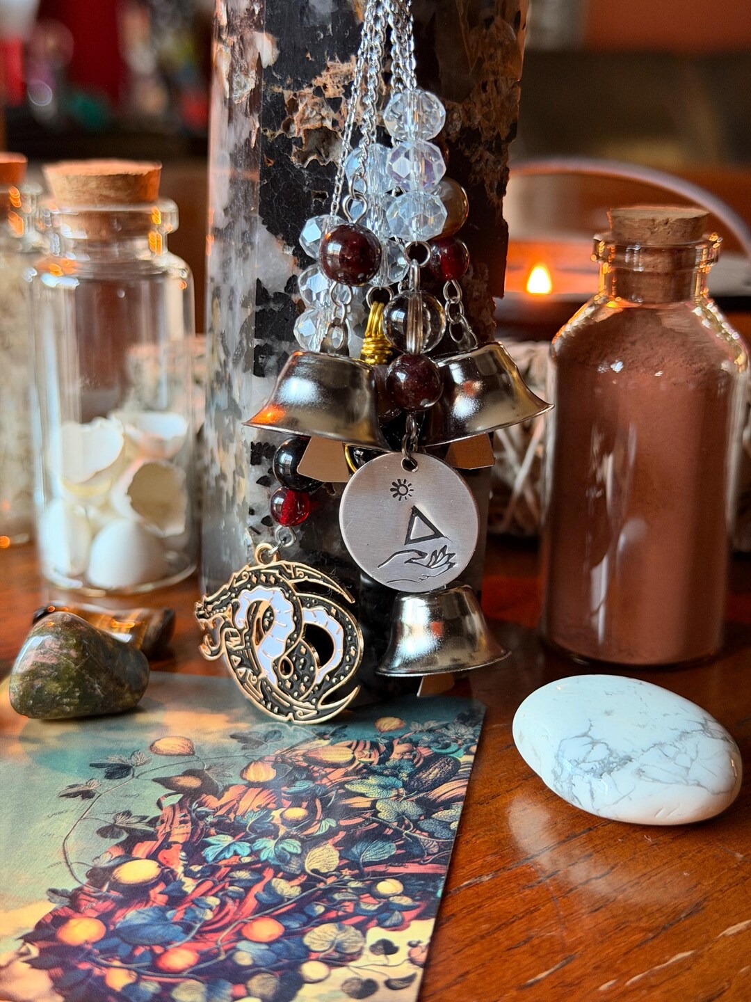 Snake Witch Bells: Fire Elemental Protection Bell - Etsy