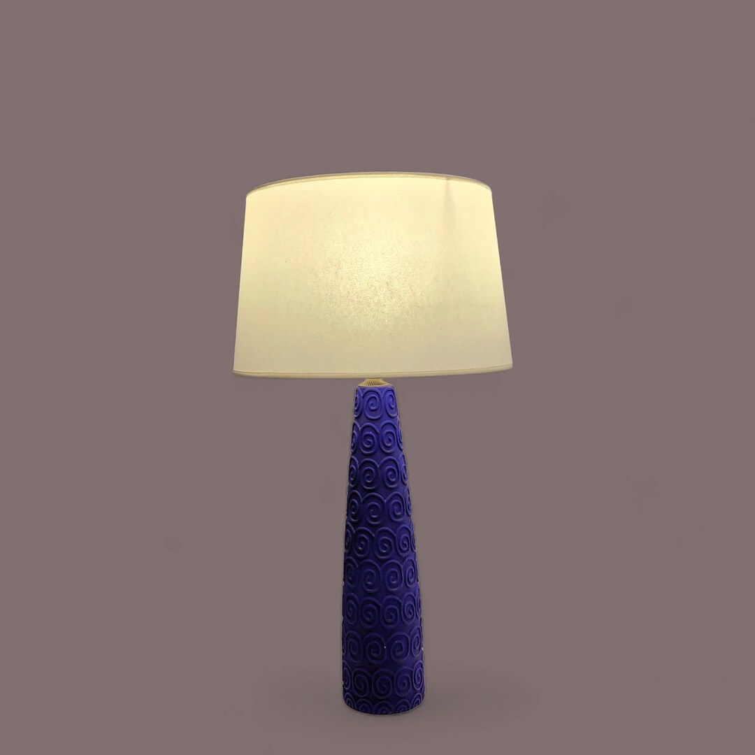 Stylized Table Lamp From the Snail Collection in Artificial Stone - Etsy