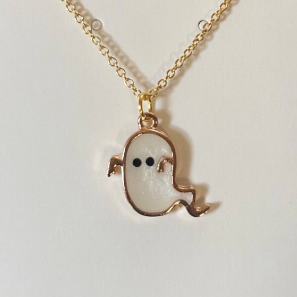 Ghost Necklace - Etsy
