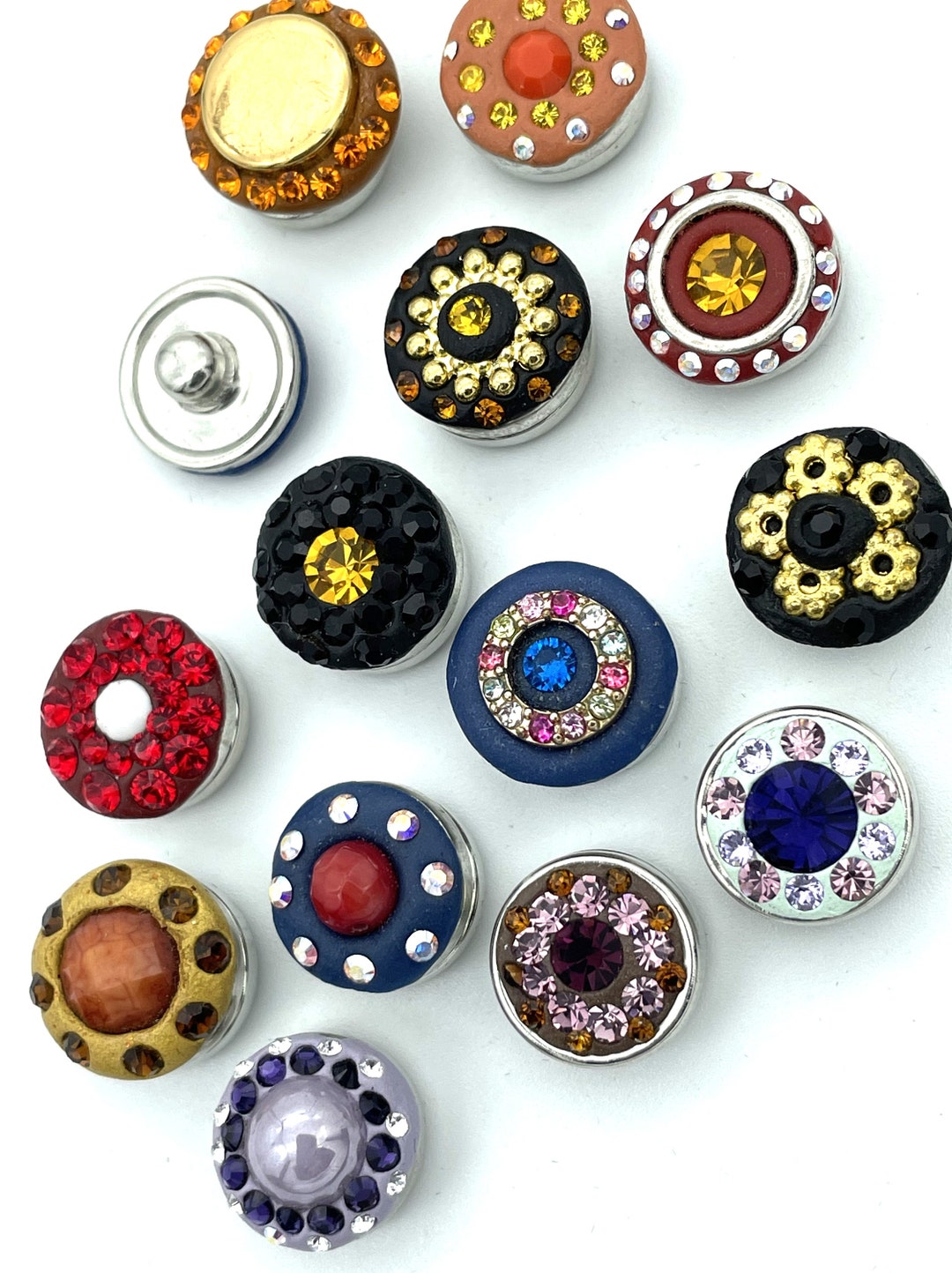 Colorful 12mm Mini Petite Jazz Snapstm for Snap Button Jewelry - Etsy