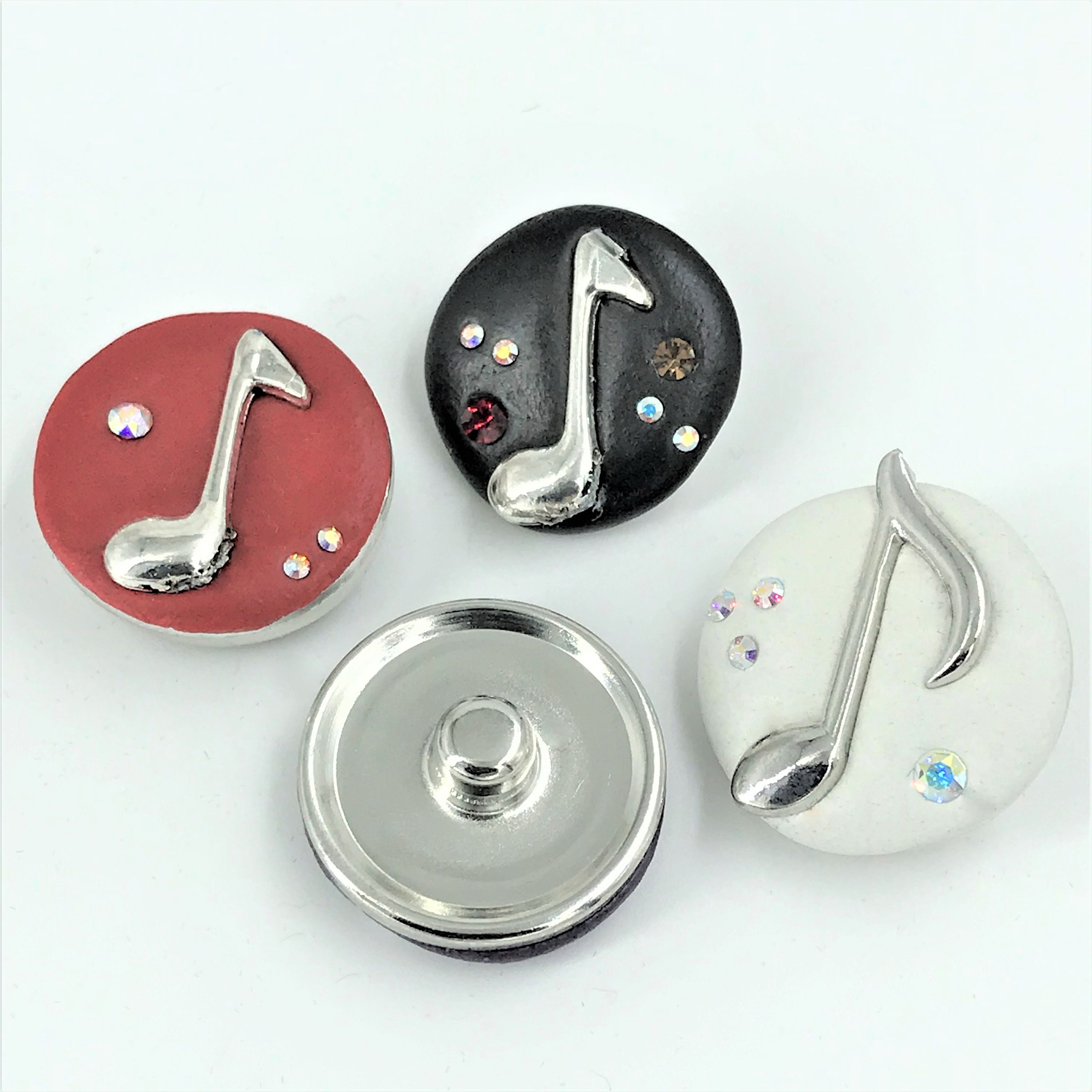 Music Note 18/20mm Jazz Snaps Standard Size for Snap Button | Etsy